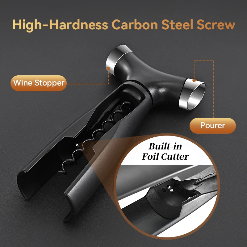 Wine Corkscrew 4 in 1 Multi-function Manual Wine Bottle opener Wine ...