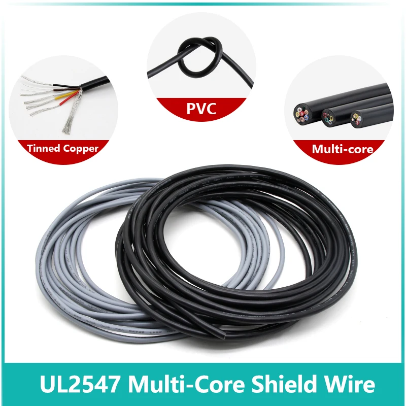5-10M-UL2547-Shielded-Wire-Signal-Cable-30-28-26-24-22-20-18AWG-Channel ...
