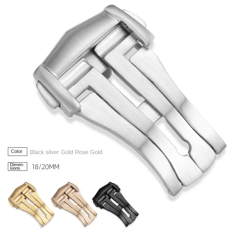 Stainless Steel Watch Buckle for Omega Deployment Clasp Leather Rubber ...