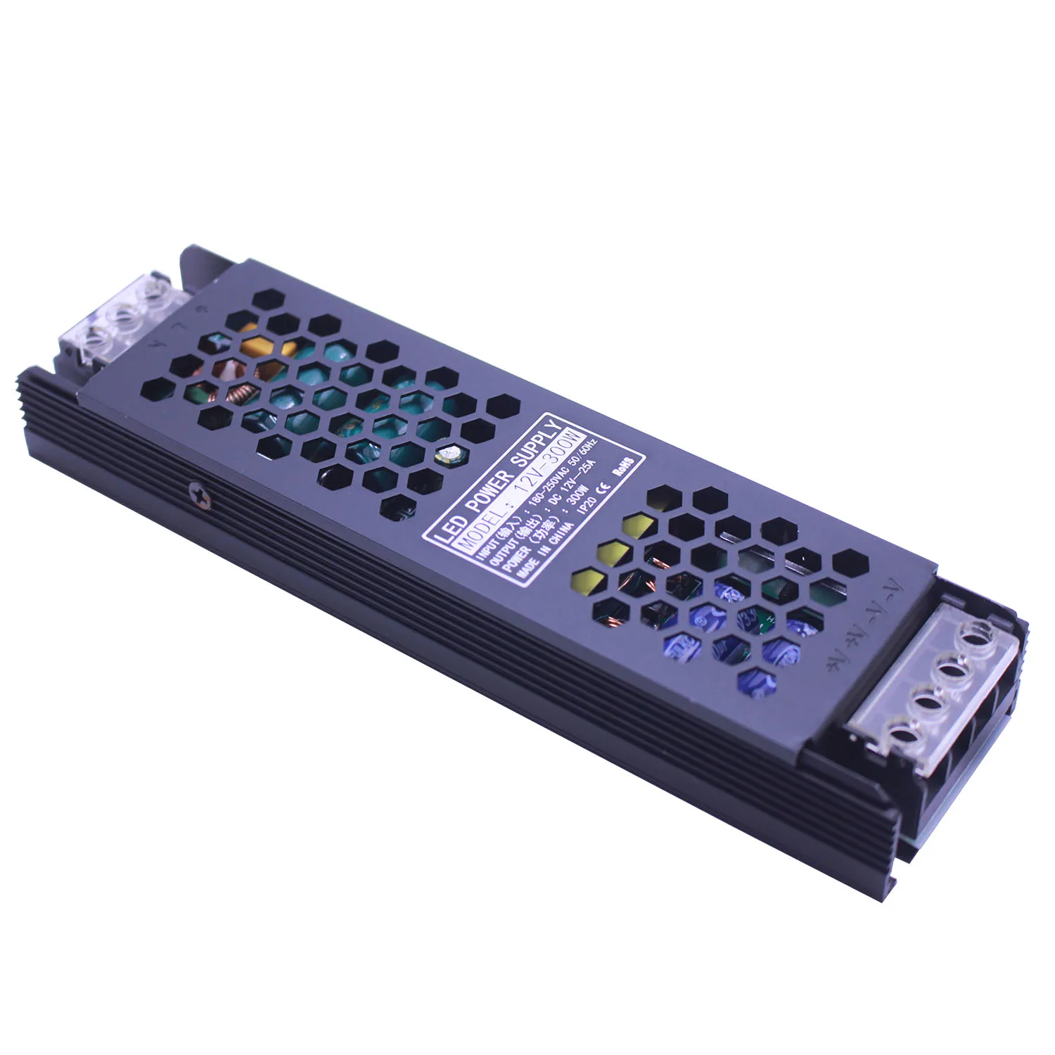 Ultra-thin Power Supply electric source adapter 5 10 15 20 25A Input ...