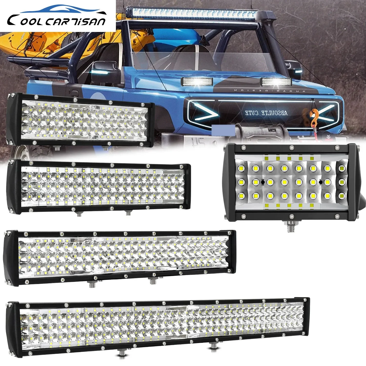LED-Mile-Headlight-Lightbar-Flood-Beam-Led-Combo-LED-Beam-12V-24v-4x4 ...