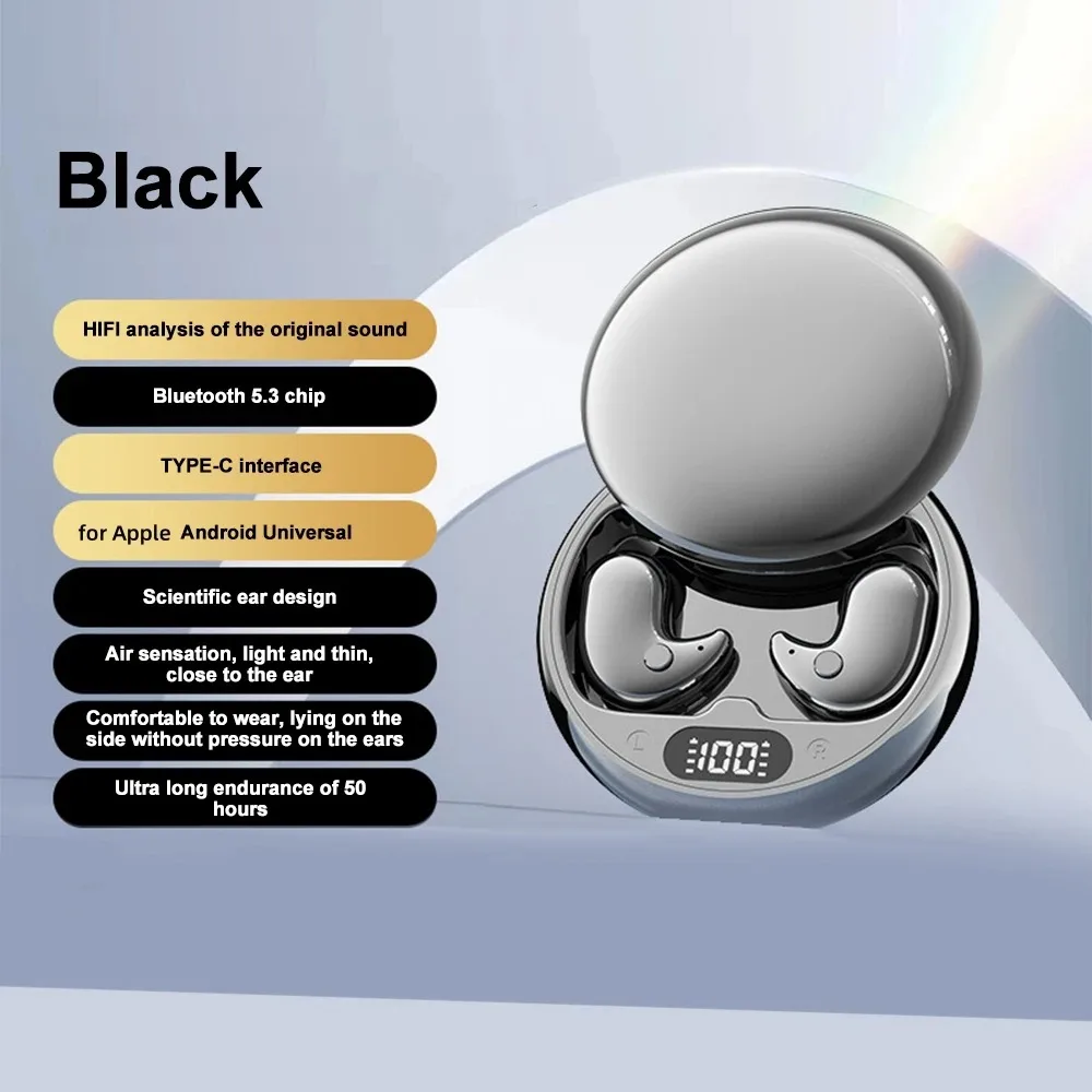 Invisible-Sleep-Wireless-Earphone-TWS-Bluetooth-5-3-Headphones-Hidden ...