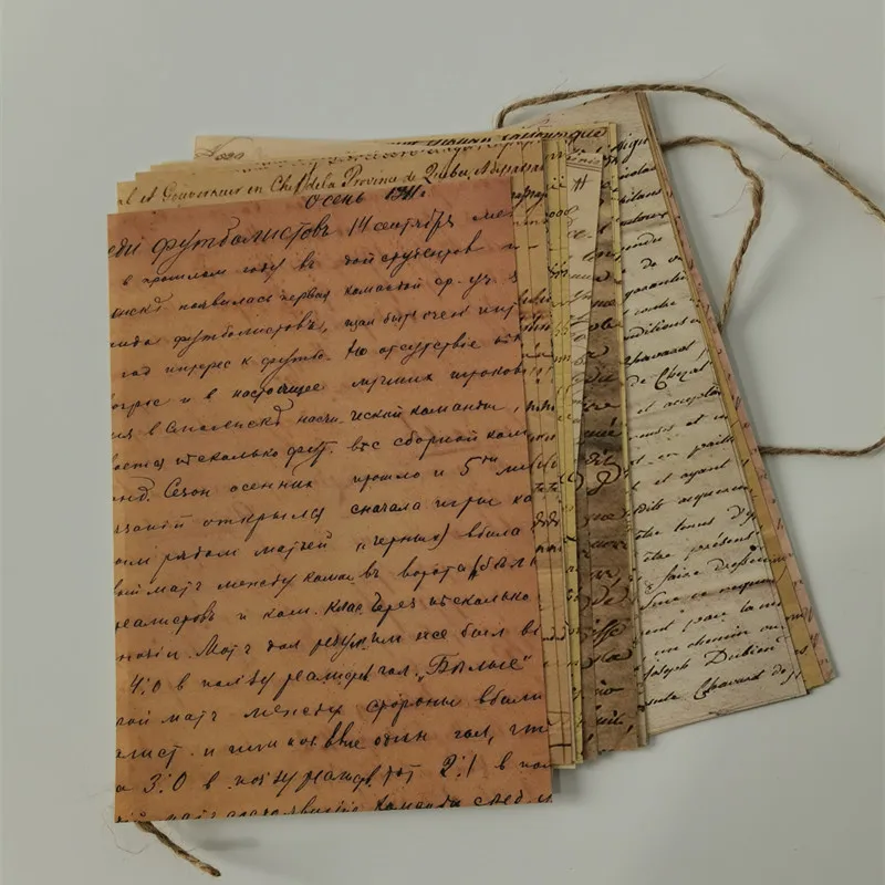 30-Pcs-Vintage-Classical-Letters-Paper-Letter-Background-Deco ...