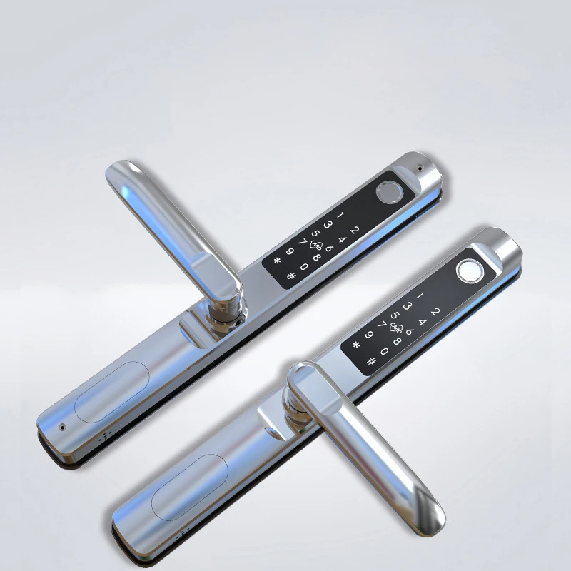 Stainless steel double sided fingerprint lock garden door lock ...