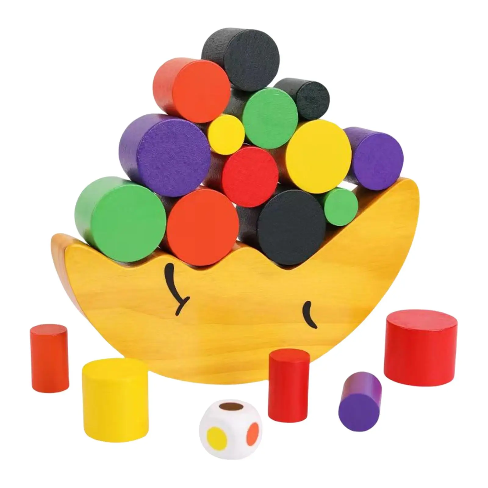 Rainbow-Toy-Moon-Wooden-Blocks-Early-Childhood-Moon-Equilibrium-Game ...