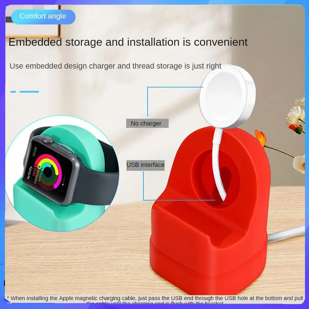 For-Apple-Watch-Silicone-Charging-Dock-Holder-Easy-To-Use-Steady-Hold ...