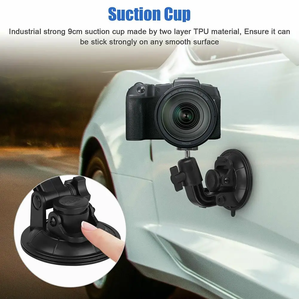 Suction Cup Action Camera Sport Cam Tripod Mount Phone Holder 360 ...