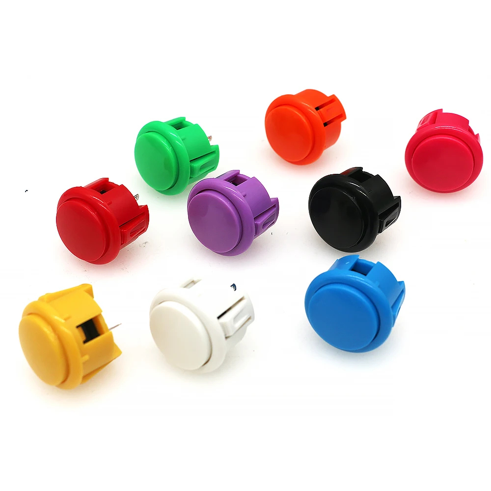 50pcs/Bag 30mm 24mm Push Button Switch For Coin Arcade Tablero Joystick ...