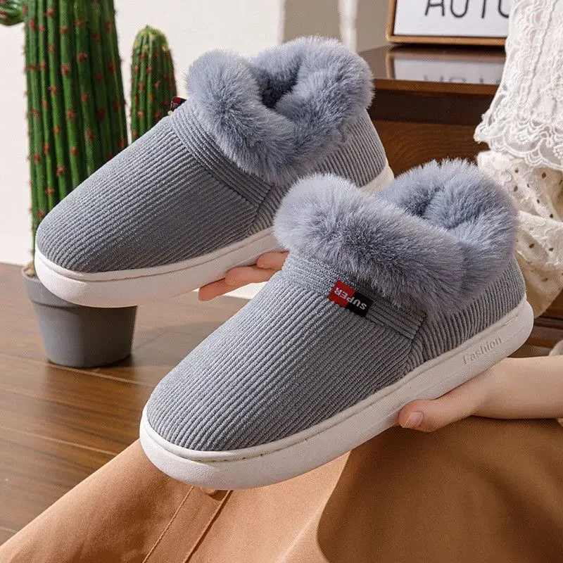 Fashion Women's Winter Slippers Indoor and Outdoor Warmth Anti-slip ...