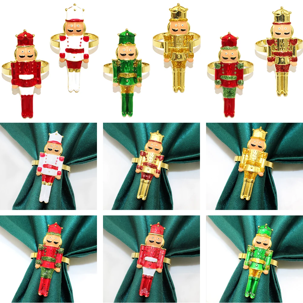 6Pcs-Christmas-Nutcracker-Napkin-Rings-Enamel-Walnut-Soldier-Napkin ...