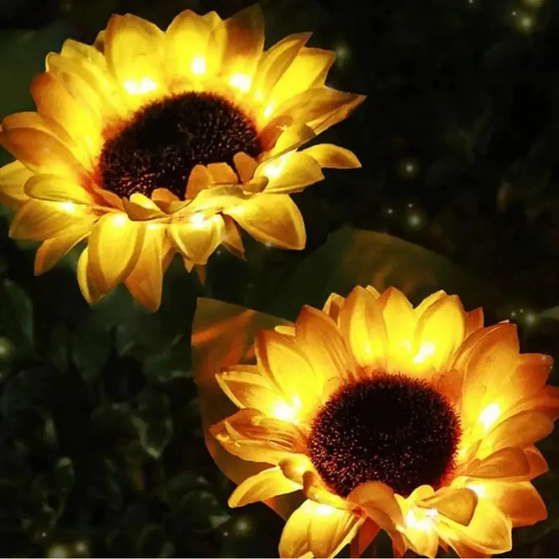 Sunflower-Solar-Lamp-Ground-Outdoor-Waterproof-Yard-Power-LED ...