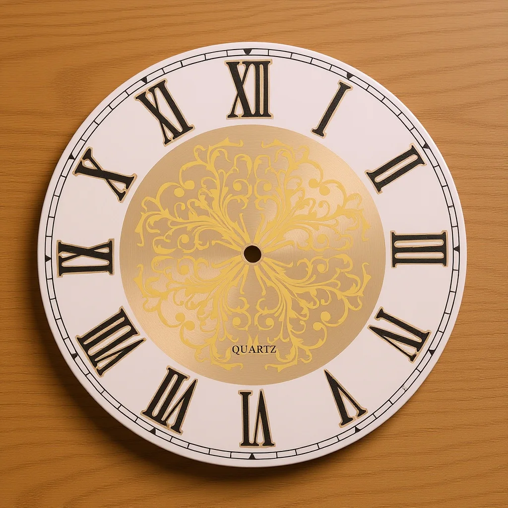 Elegant Round Dial Replacement for DIY Clocks Stylish Iron Clock Face ...
