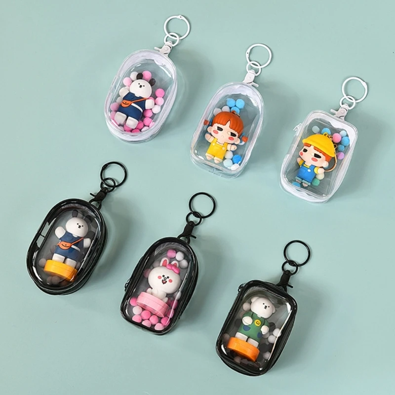 Cartoon-Storage-Keychain-Fun-Display-Pounch-Keyring-Unique-Purse ...