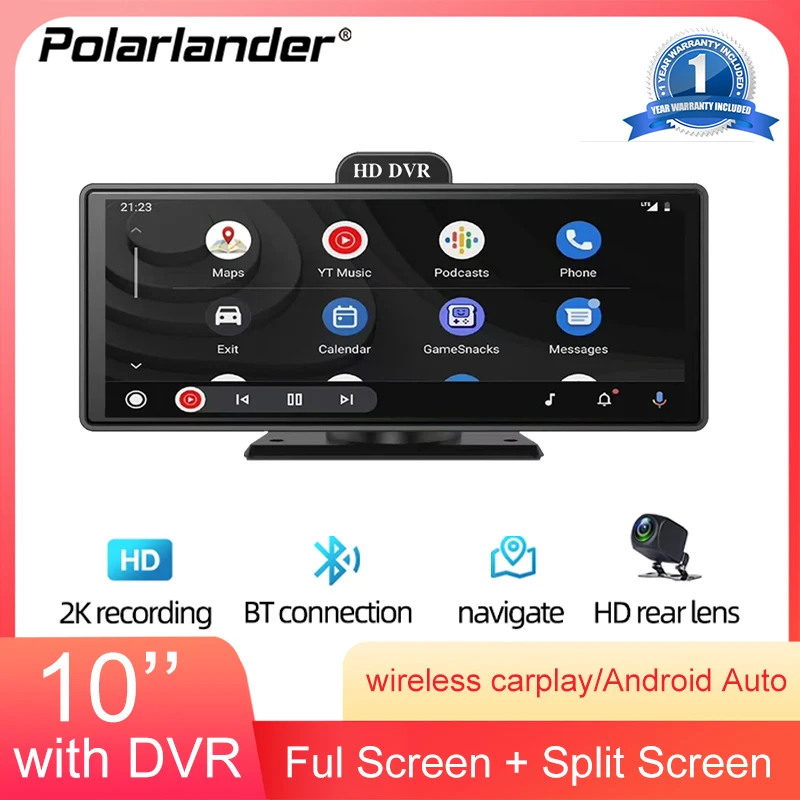Car-Monitor-Smart-Widescreen-Wireless-Carplay-Android-Auto-T94-32G-46G ...