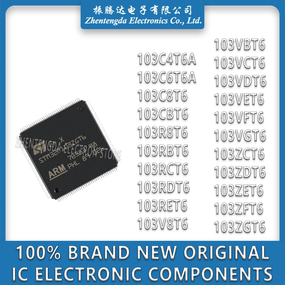 STM32F103C6T6A STM32F103R8T6 STM32F103RBT6 STM32F103RCT6 STM32F103RET6 STM32F103VBT6 ...