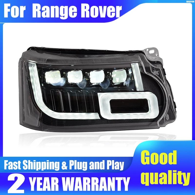 For-Range-Rover-Headlights-2010-2013-Land-Rover-Matrix-LED-Head-Lamp ...