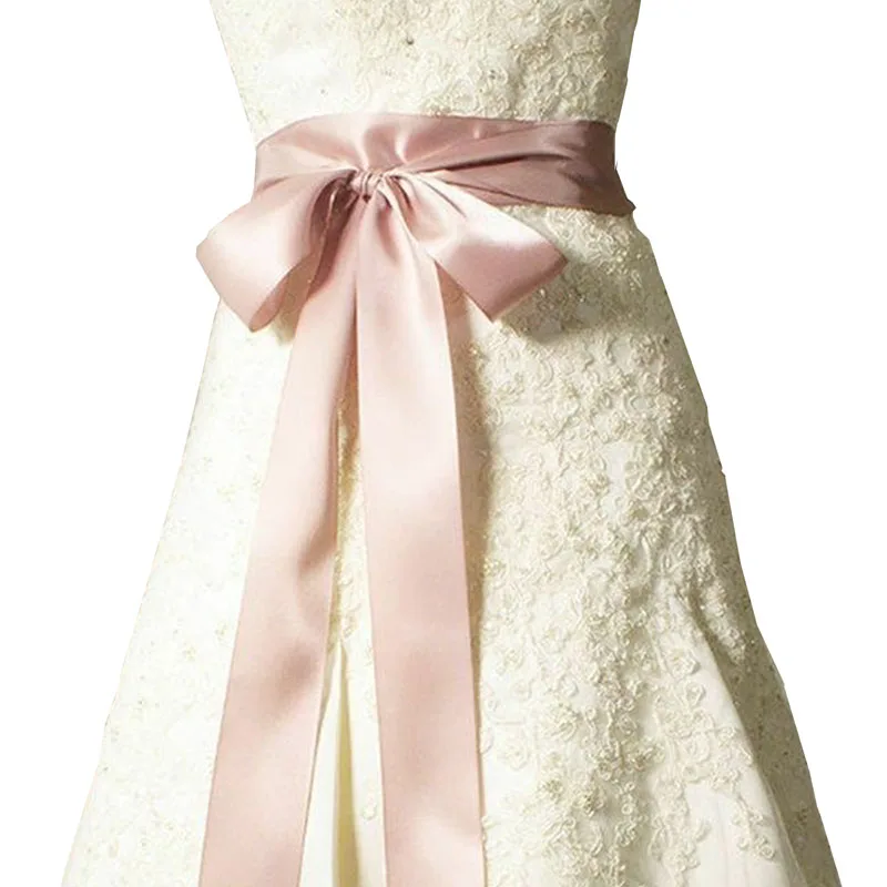 Sash Belts Wedding Dresses | Satin Belt Evening Dress | Satin Belt ...