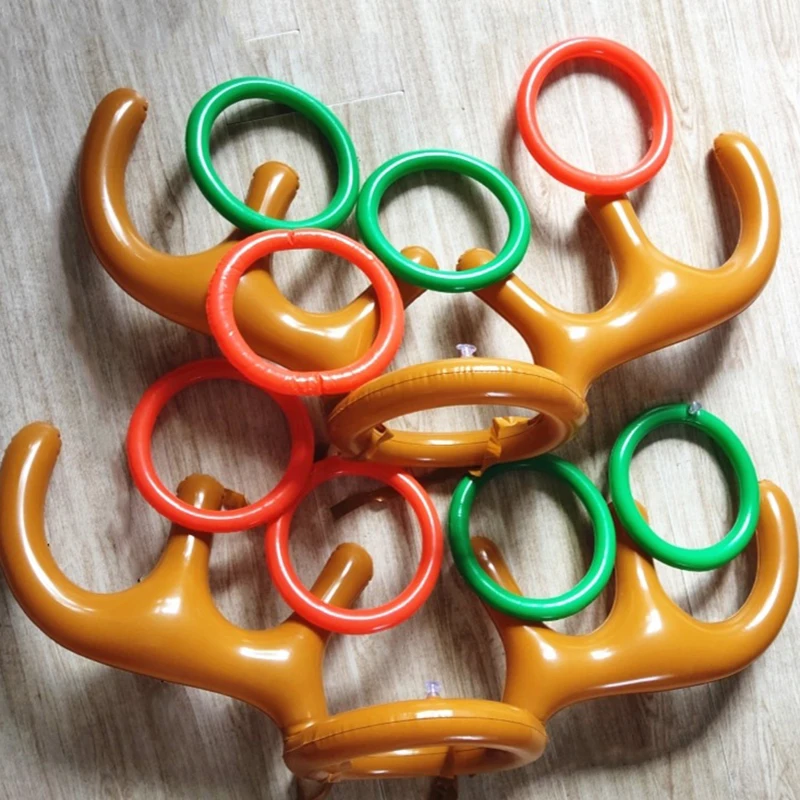 1-3-5set-Christmas-Game-Inflatable-Reindeer-Antler-Hat-Ring-Toss-Kids ...