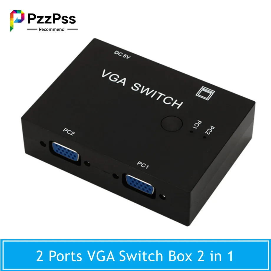 PzzPss-2-In-1-Out-VGA-Switcher-2-Port-VGA-Switch-Box-VGA-For-Consoles ...