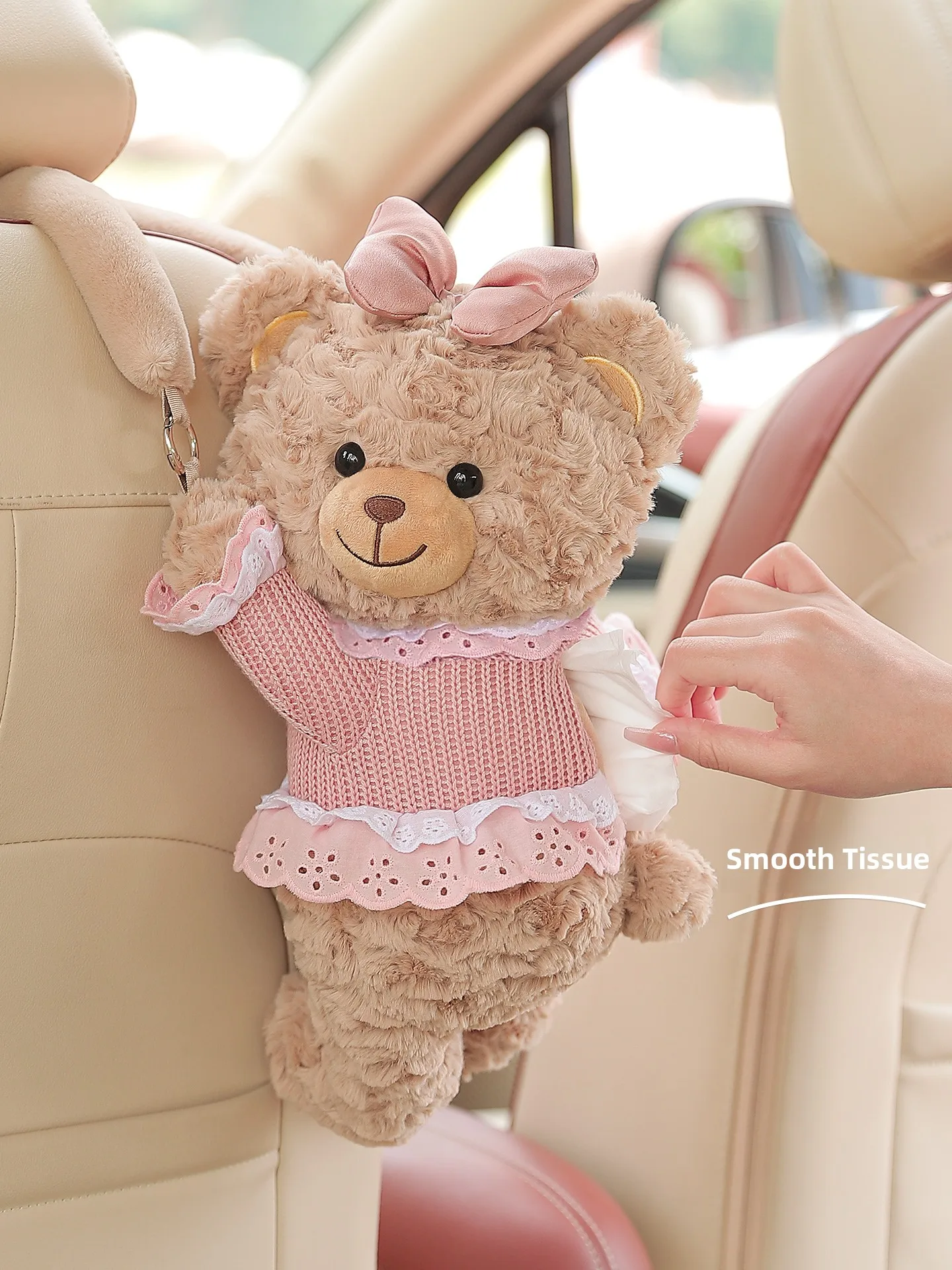 Car Mounted Cute Tissue Box Hanging Style Interior Vehicle Advanced ...