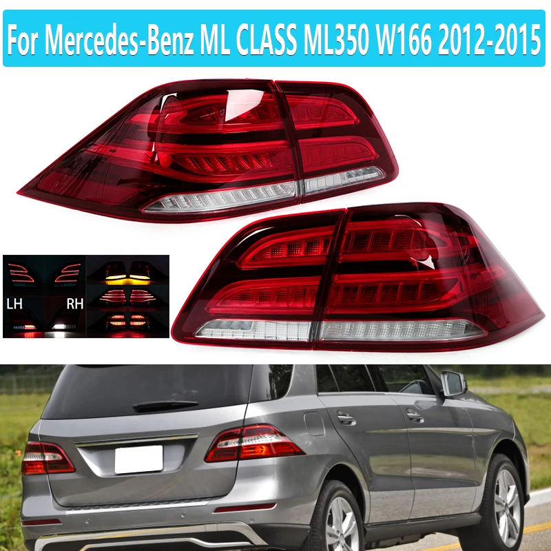 For-Mercedes-Benz-ML-CLASS-ML350-W166-2012-2013-2014-2015-Rear-Tail ...