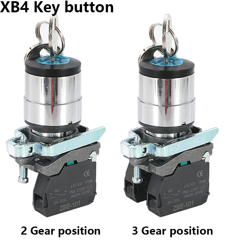 Protect-Type-XB4-BG33-Selector-Switch-Zbe-Bring-Key-Three-Block-Knob ...