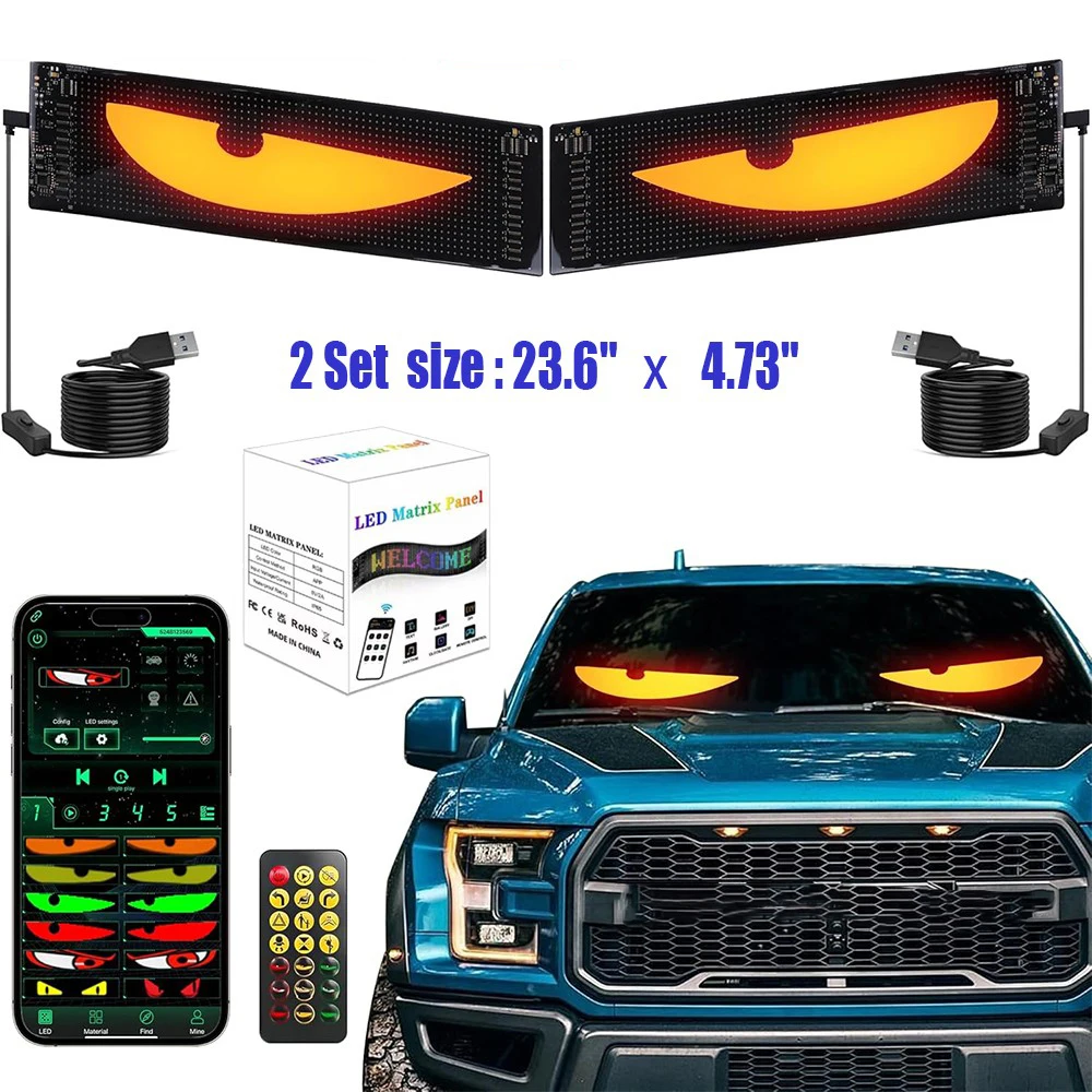 Devil's Eye LED Truck Sign Remote Control scrolling Animation DIY ...