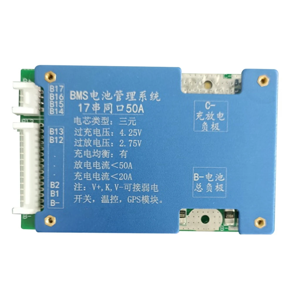 18650-Battery-Bms-17S-50A-60V-Li-Ion-Battery-Common-Port-Charging-Pad ...