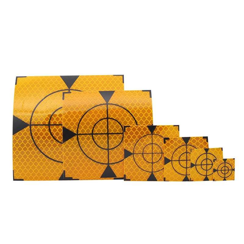 100PCS-REFLECTOR-SHEET-FOR-TOTAL-STATION-SURVEYING-YELLOW-TRIANGLE ...