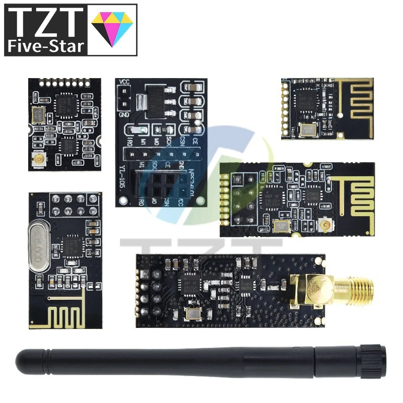 NRF24L01+ 2.4G wireless data transmission module 2.4GHz NRF24L01 upgrade version NRF24L01+PA+LNA ...