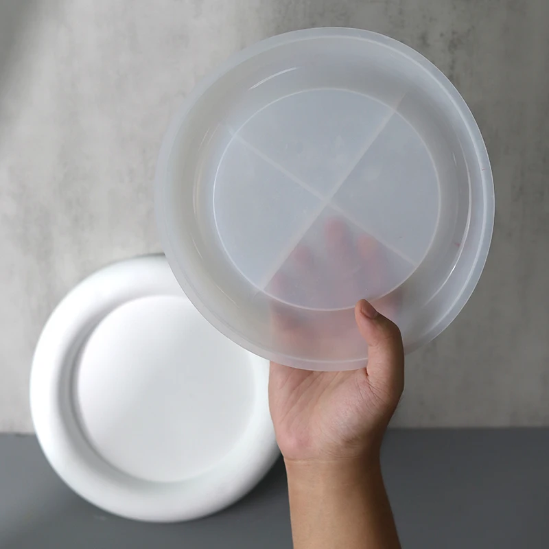 Large Storage Tray Silicone Mold DIY Cushion Plate Gypsum Resin Molds ...