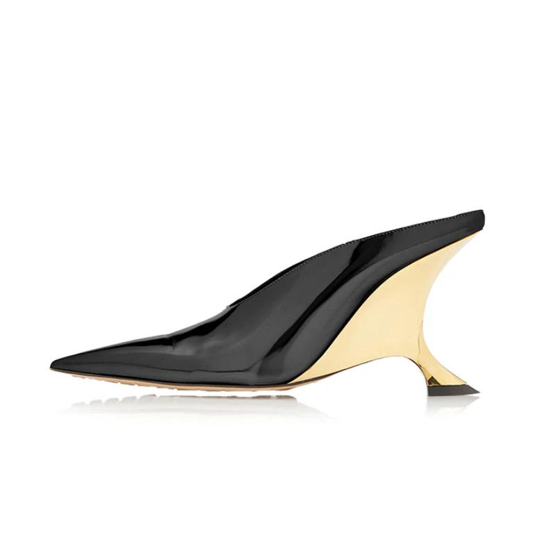 Brand-Alien-High-Heel-Muller-Slippers-2023-Summer-New-Sexy-Silver-Party ...