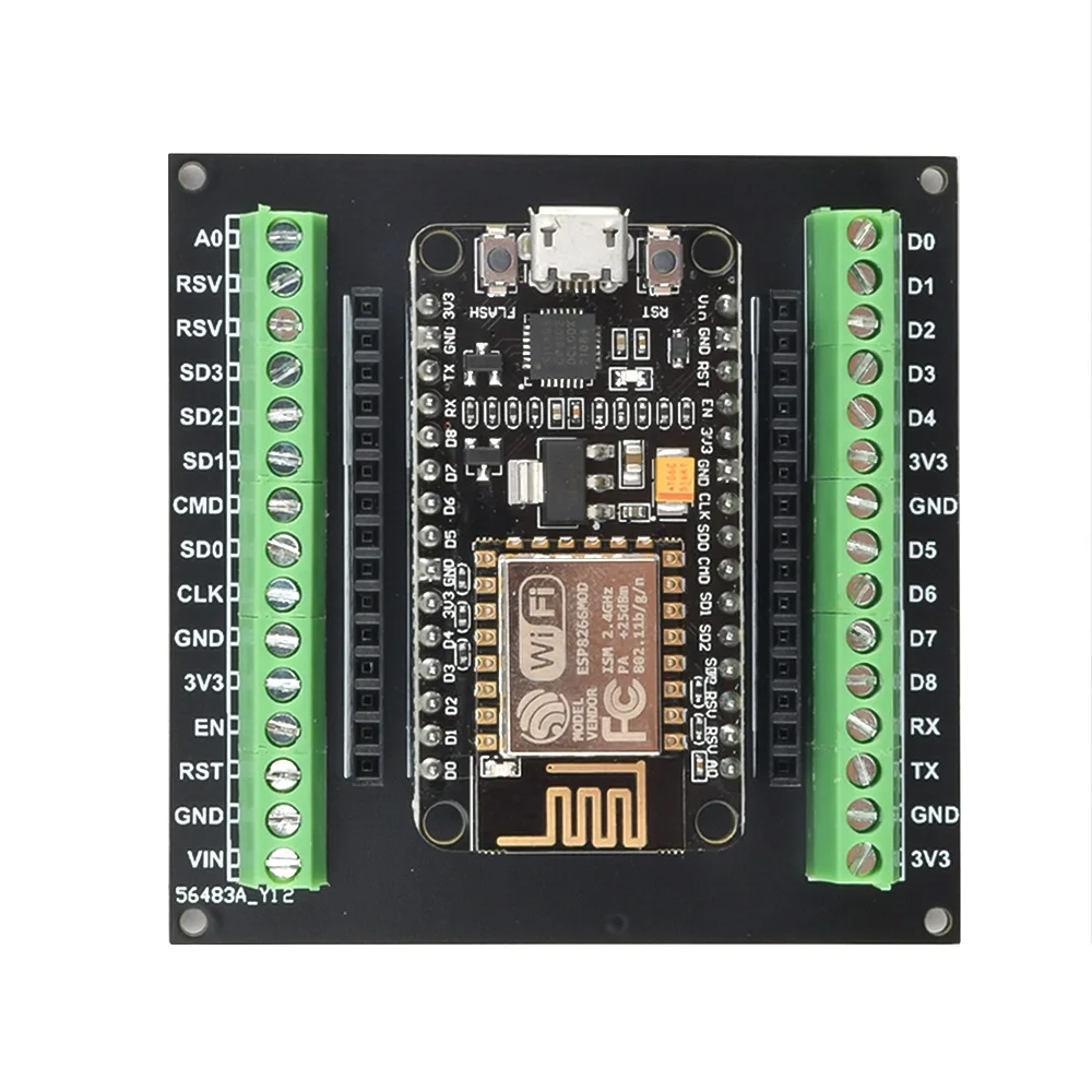 ESP8266 Expansion Board Compatible With NODEMCU V2 GPIO Expansion Board ...