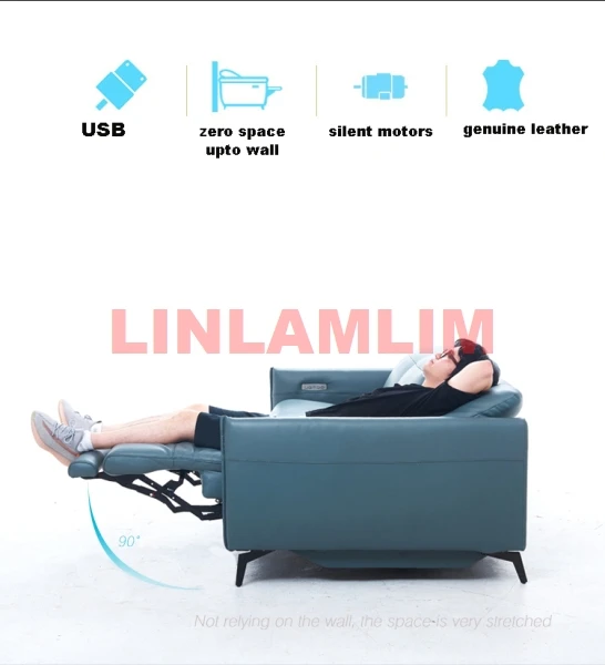 Shop MANBAS Genuine Leather Recliner Sofa – Perfect Blend of Comfort ...