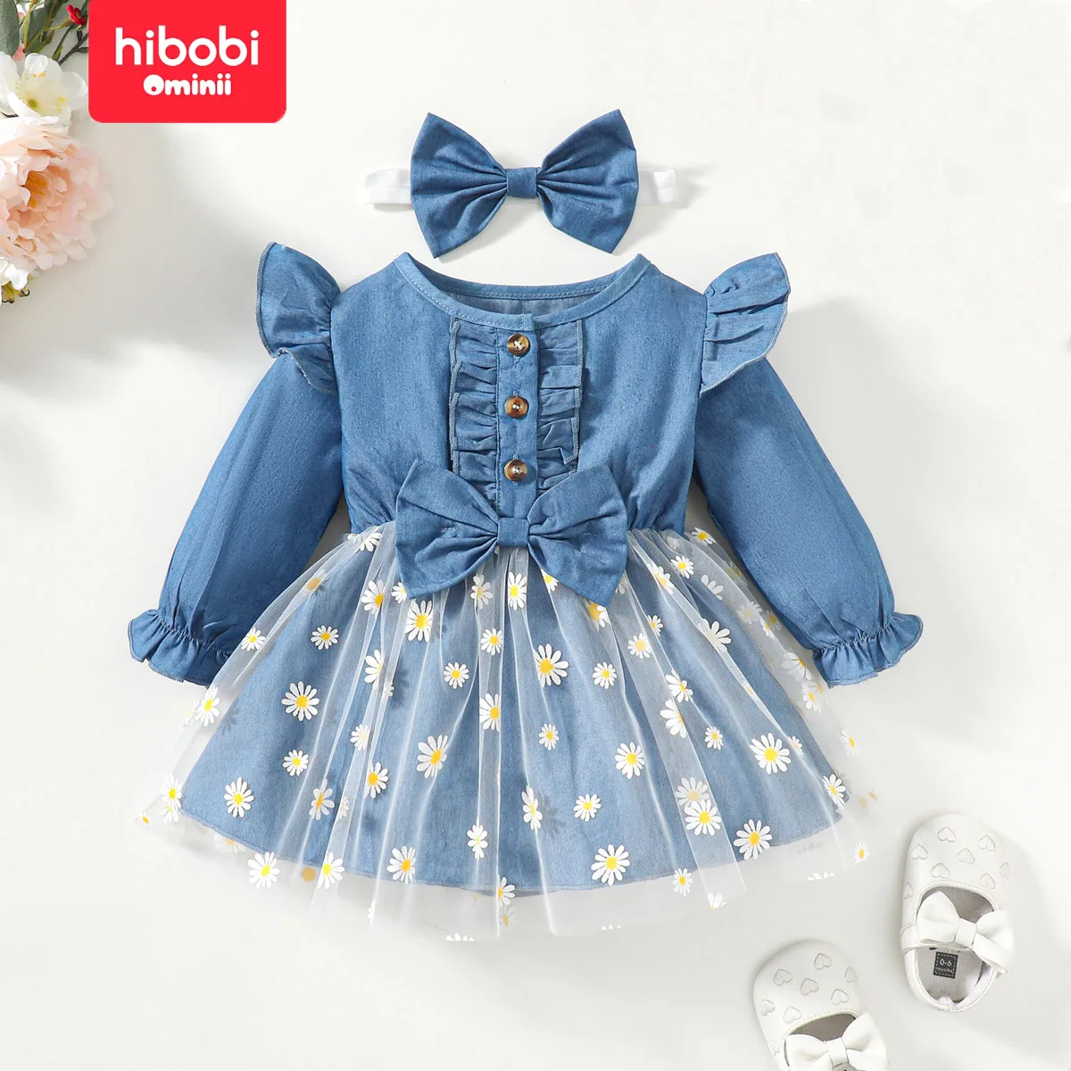 hibobi-Baby-Girl-Round-Neck-Fashionable-Elegant-Leisure-Bow-Knot-Ruffle ...