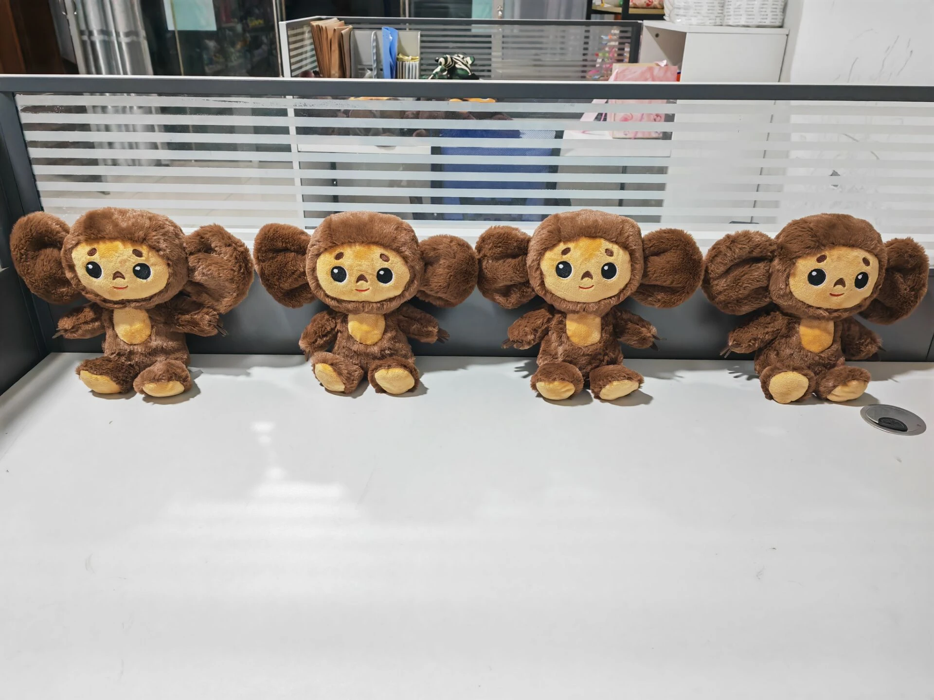 2023 Cheburashka Plush Toy Big Eyes Monkey With Clothes Doll Russia ...