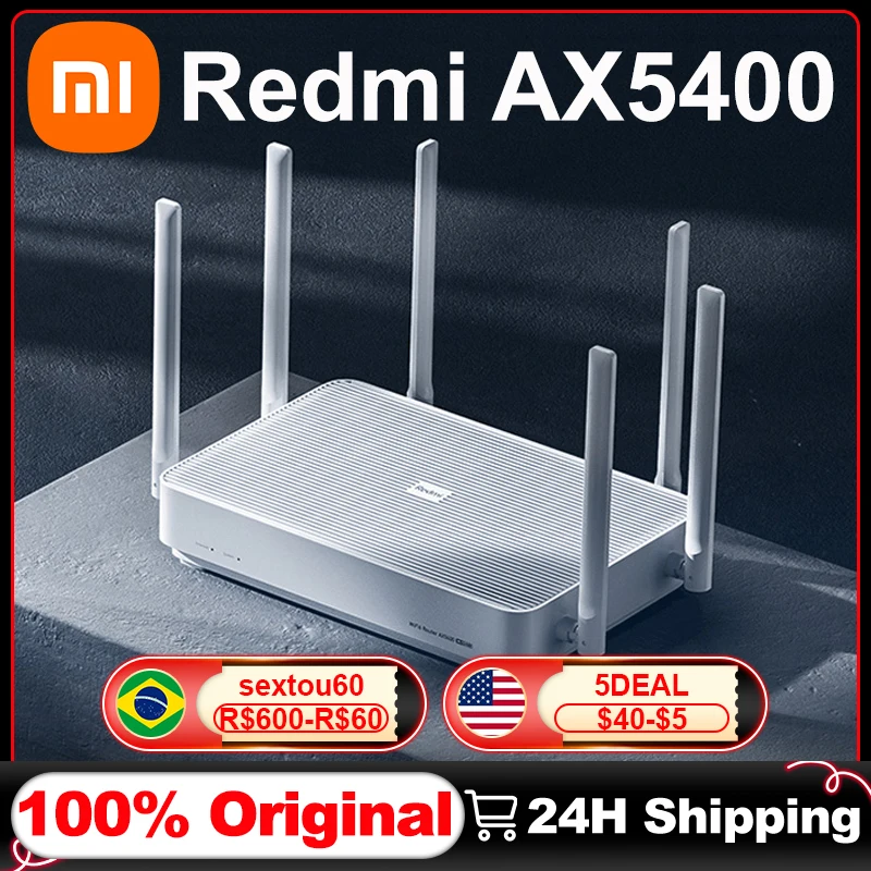 2022 New Xiaomi Redmi Ax5400 Router Mesh System Wifi6 Rro 5400mb 160mhz ...