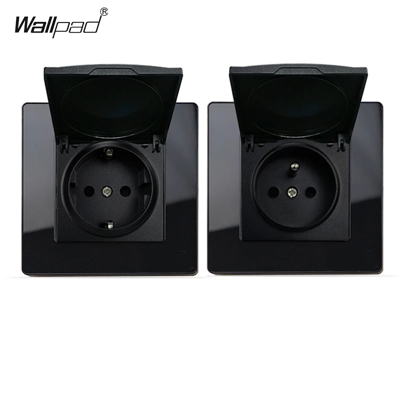 Wallpad Waterproof EU French Standard Single Wall Power Socket with ...