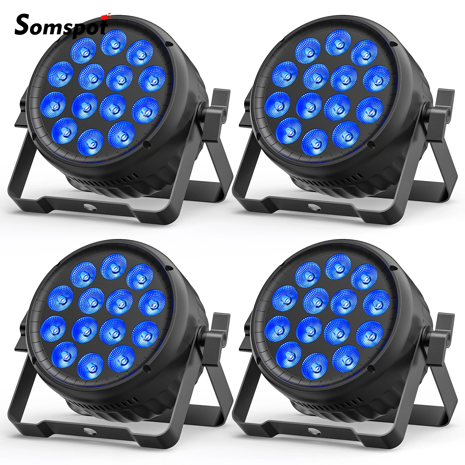 Somspot 4PCS 180W RGBW 14 LEDS PAR LIGHT DMX512 Stage Lighting Effect ...