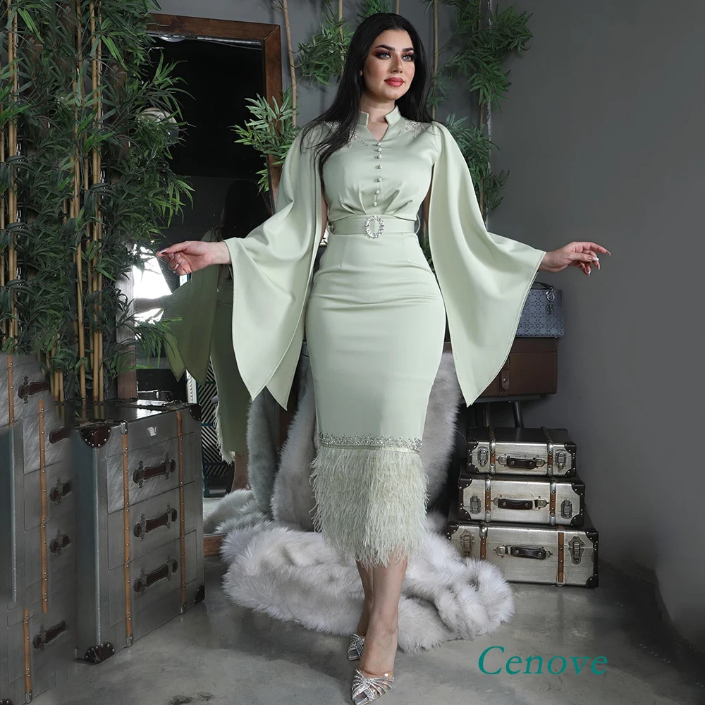 CenGru-Robe-de-Soir-e-Arabe-Manches-sulfpour-Femme-Tenue-de-Bal ...