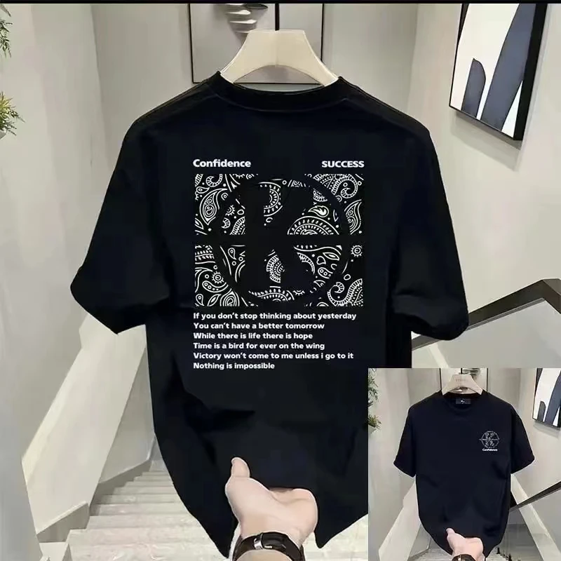 Fashion-Quality-Cotton-Letter-Printing-T-shirts-Oversized-Loose-T ...