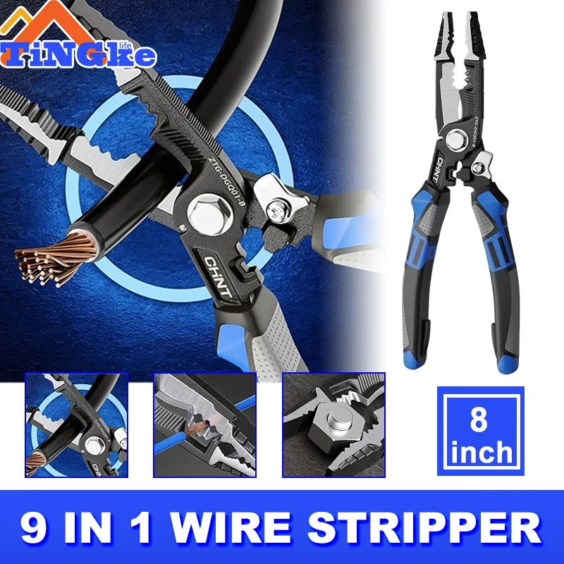9-in-1-Multifunctional-Wire-Stripper-for-Electricians-Pliers-Cable ...