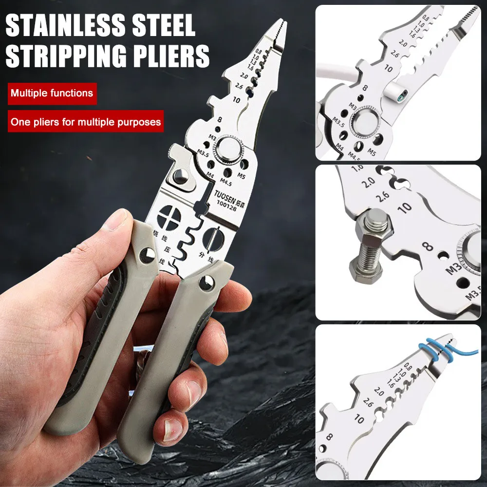 16-8-In-1-Multifunctional-Electrician-Pliers-Wire-Strippers-Cable ...