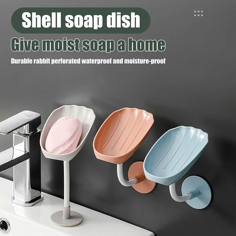 Wall-Mounted-Soap-Dish-Sucker-Soap-Container-Box-Kitchen-Bathroom ...