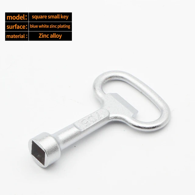 MS705 series flat square triangle key toolbox elevator door water meter ...