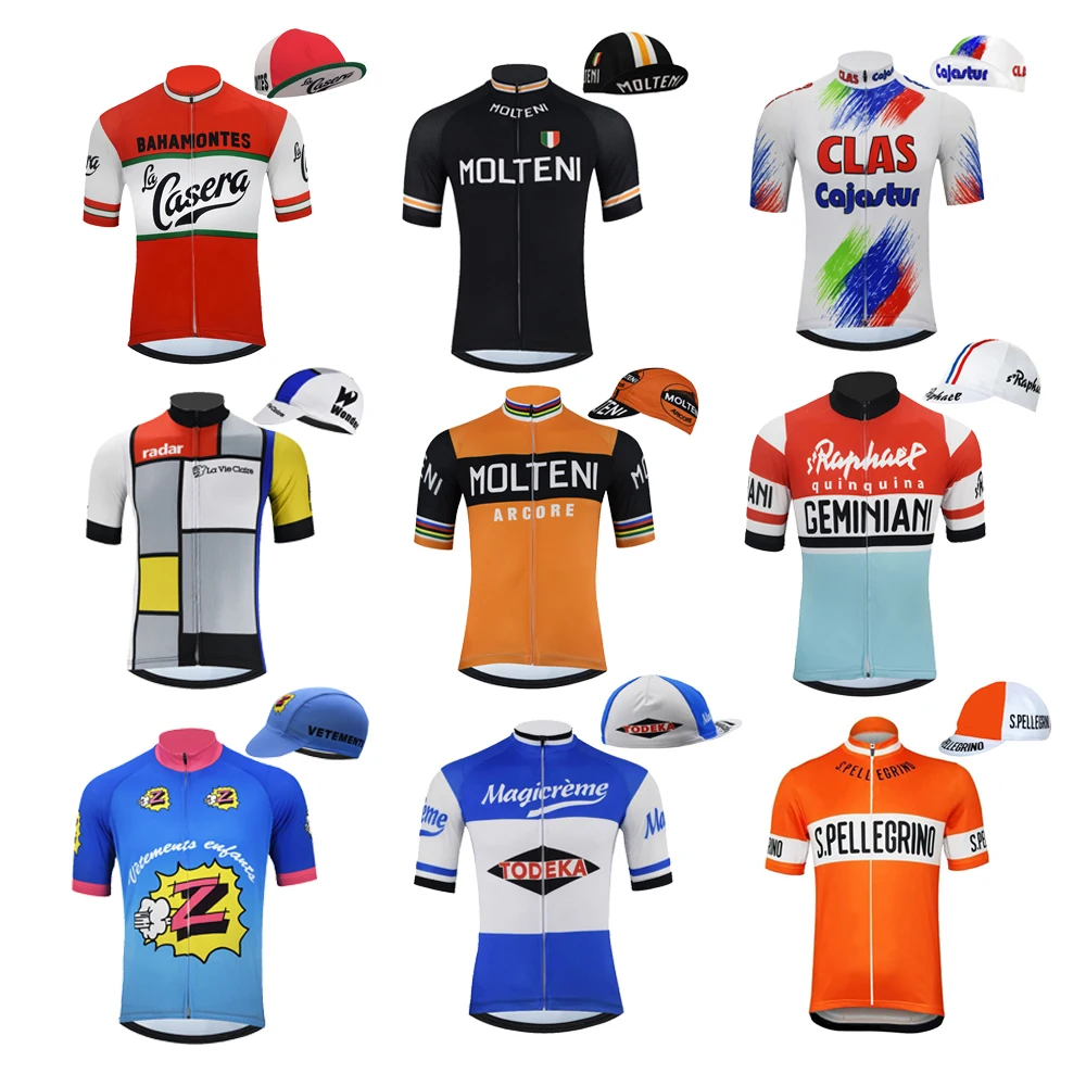 Molteni-Retro-Cycling-Jersey-Team-Z-Men-Road-Bike-Jersey-Breathable-Mtb ...