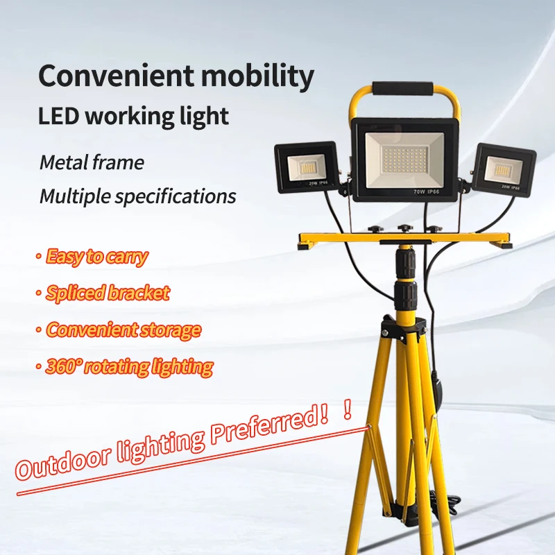 outdoor-Waterproof-Work-Lights-with-Adjustable-Metal-Telescoping-Tripod ...