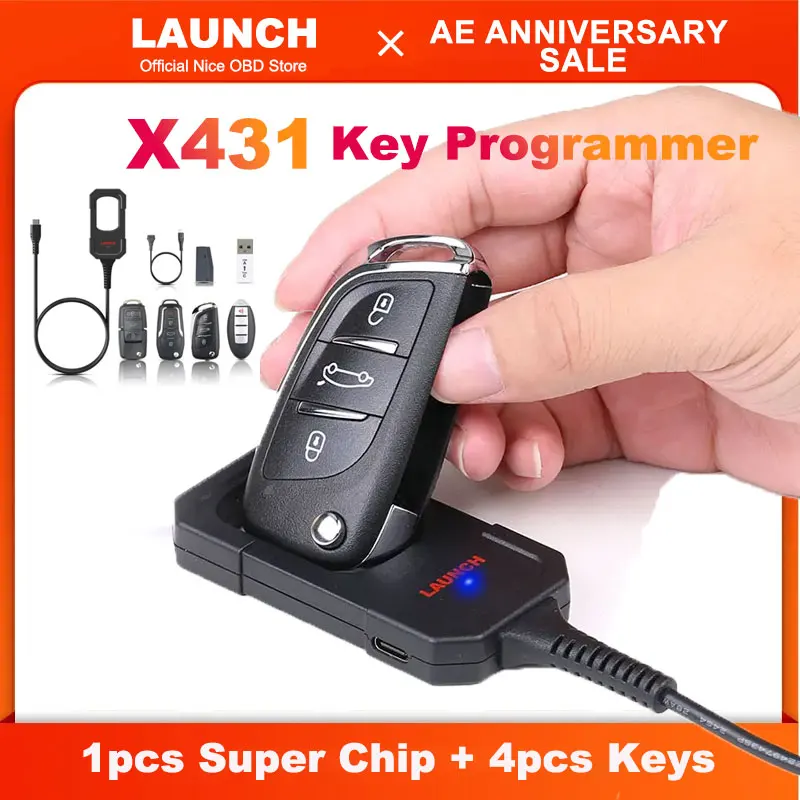 LAUNCH-X431-Key-Programmer-Remote-Maker-with-4PCS-Universal-Remote-Key ...