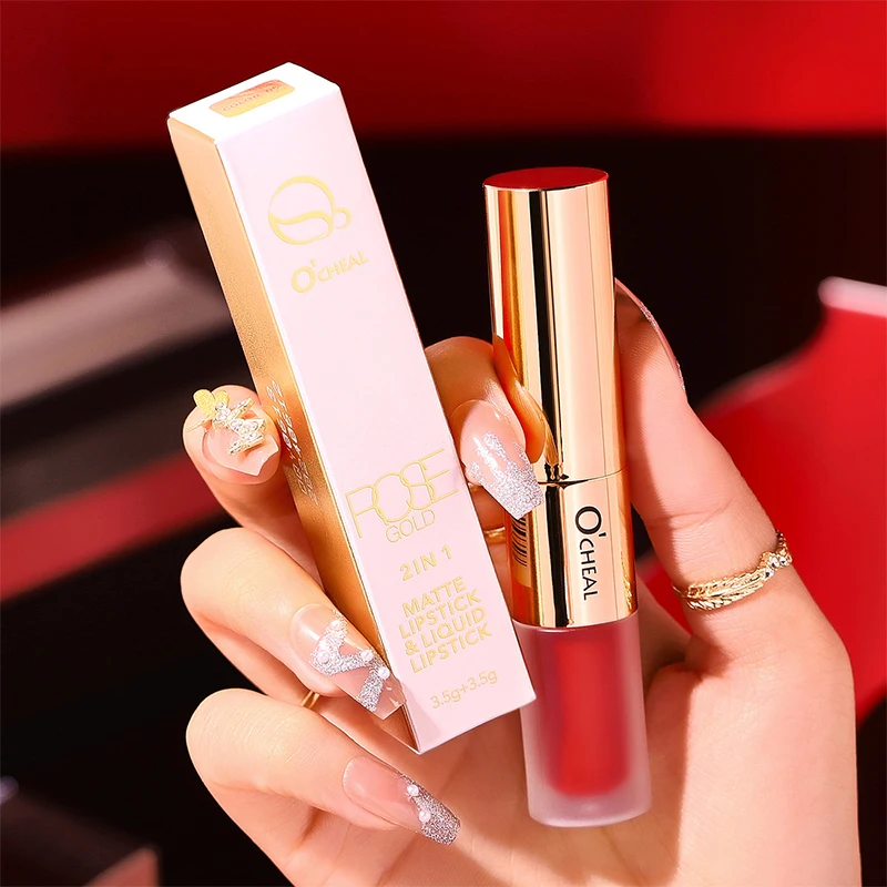 Dual Head 12 Colors Lips Makeup Lipstick Lip Gloss Long Lasting ...