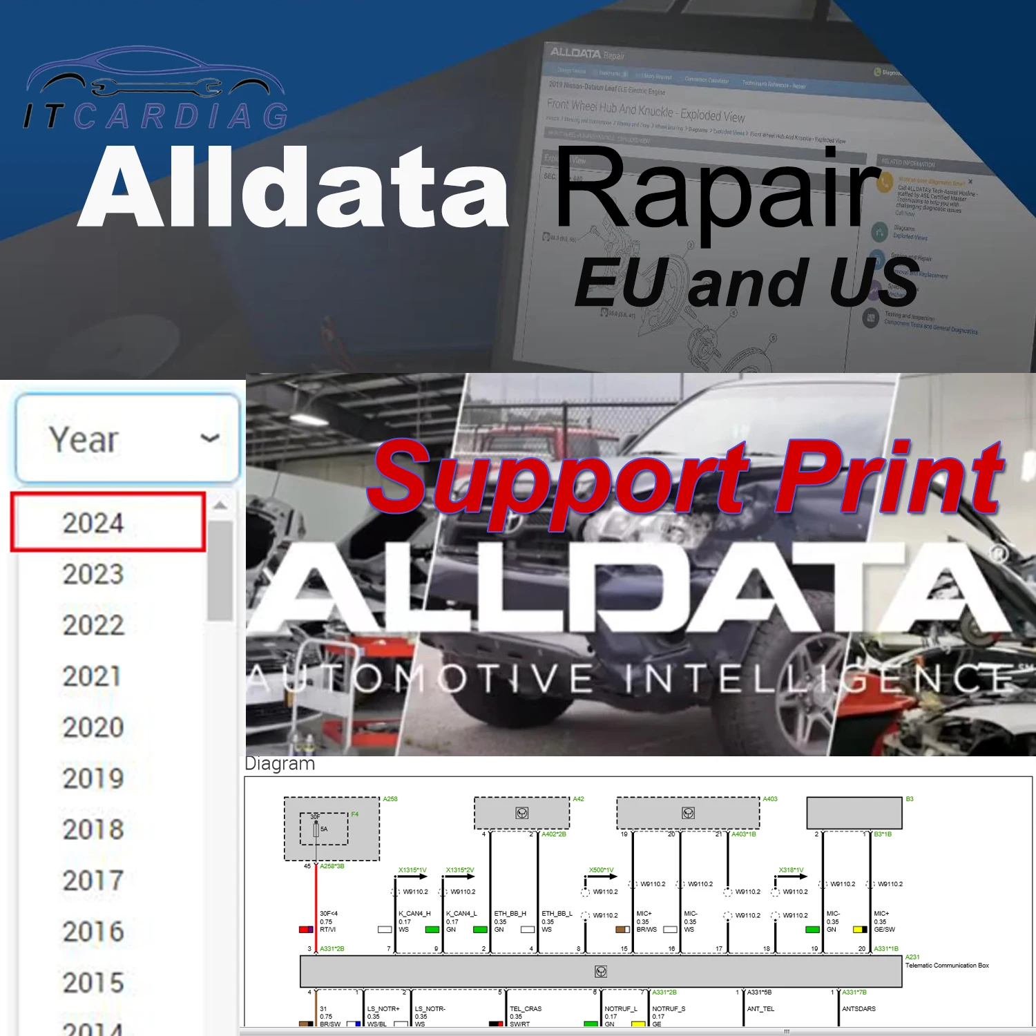 2024 Alldata Online Account 12 month Newest All Data Automotive Truck ...